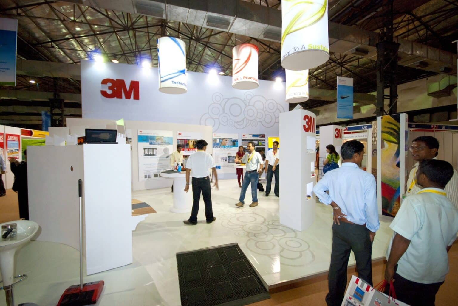 3 Side Open Exhibition Stall Design Ideas