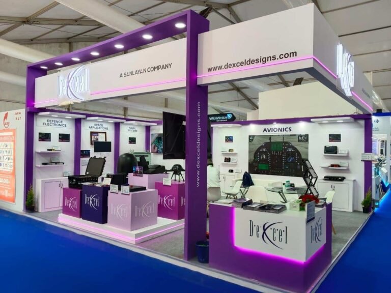 2 Side Open Stall Design | Custom Exhibition Booth Design