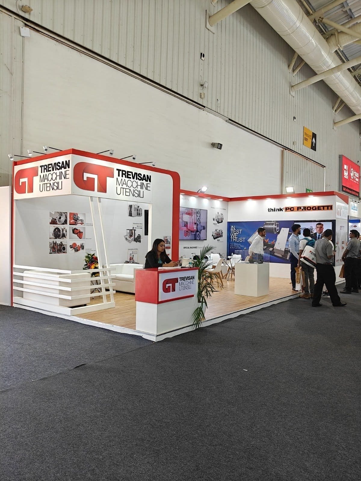 2 Side Open Stall Design | Custom Exhibition Booth Design
